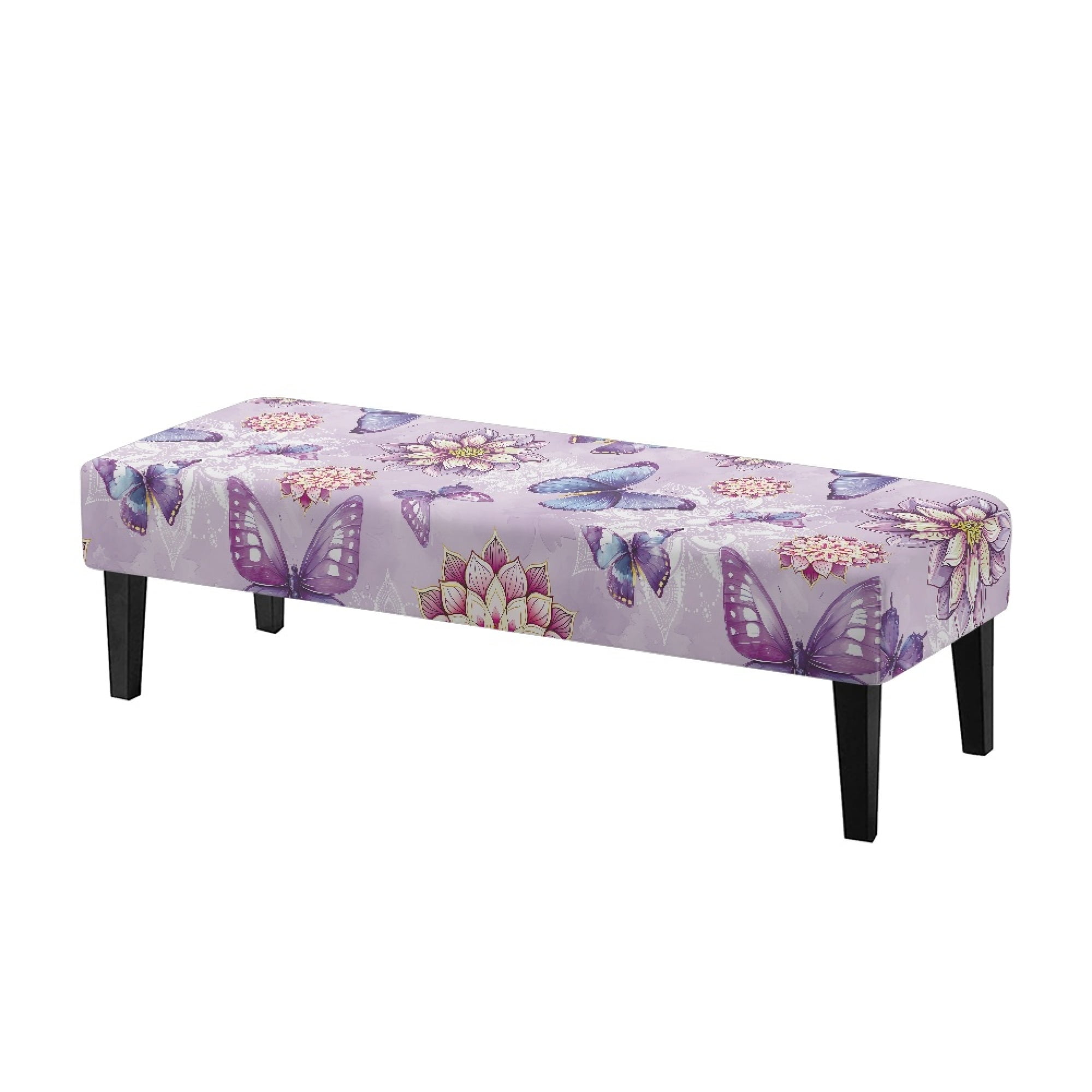Whosucclay Boho Mandala Butterfly Print Rectangle Bench Covers, Wear ...