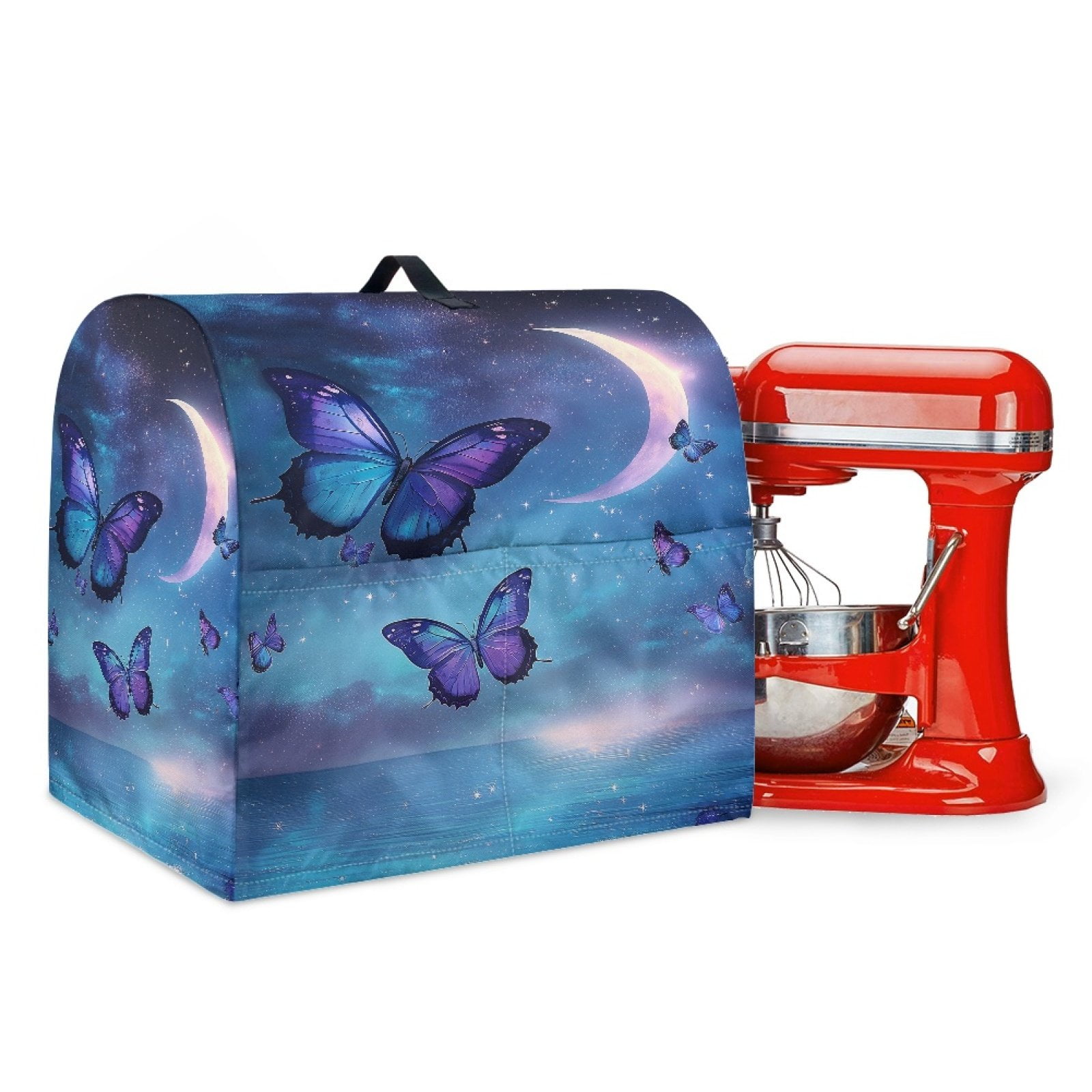 Whosucclay Butterfly Moon Galaxy Print Kitchen Mixer Cover Compatible ...