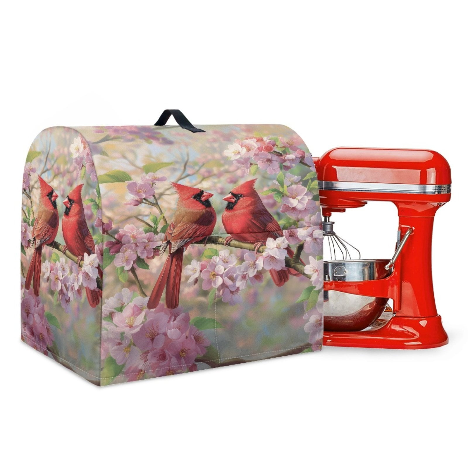 Whosucclay Cardinal Cherry Blossom Print Kitchen Mixer Cover with ...