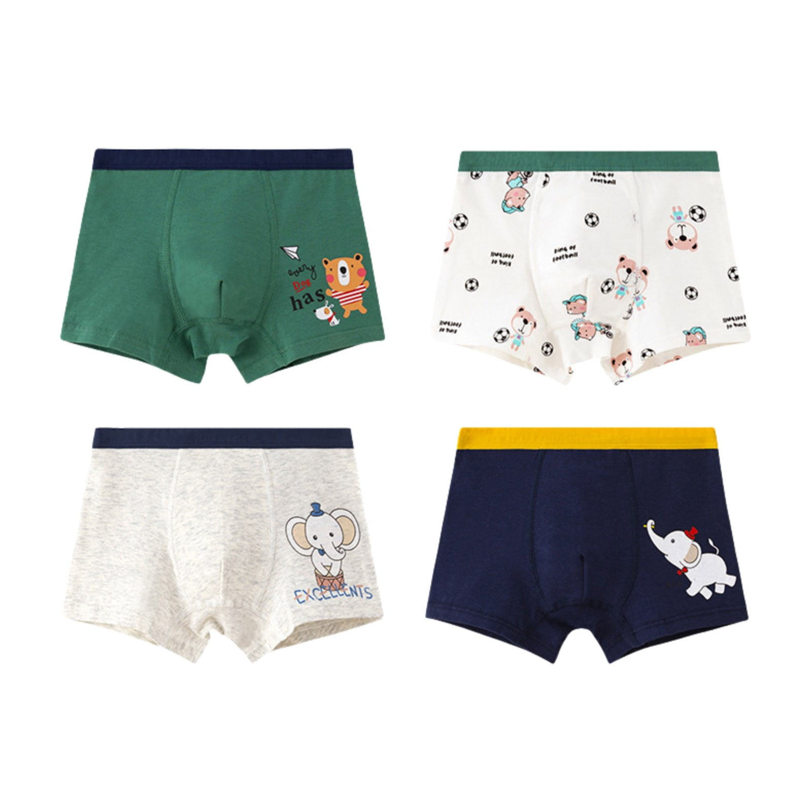 WhouRiu Toddler Boy' Underwear Dinosaur Prints Breathable Boxer Shorts ...