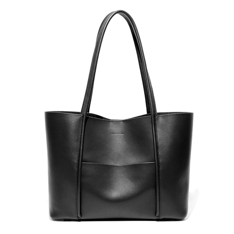 Whudwhu 2025 New Large Capacity Genuine Leather Bucket Tote Bag for ...