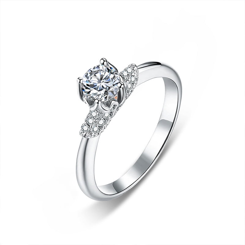Whudwhu Moissanite Engagement Rings for Women in Silver 925 Marquise ...