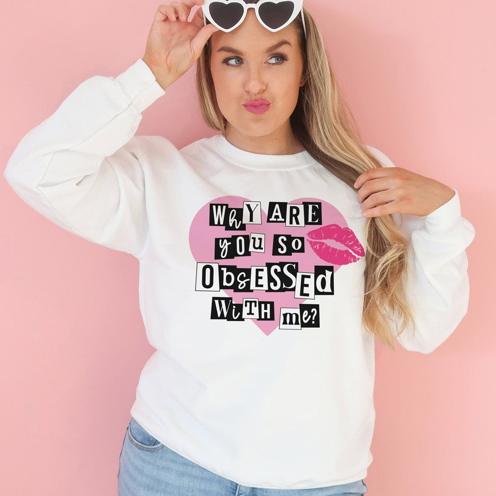 Why Are You So Obsessed Crewneck T-Shirt, Funny Graphic T-Shirt Fashion ...