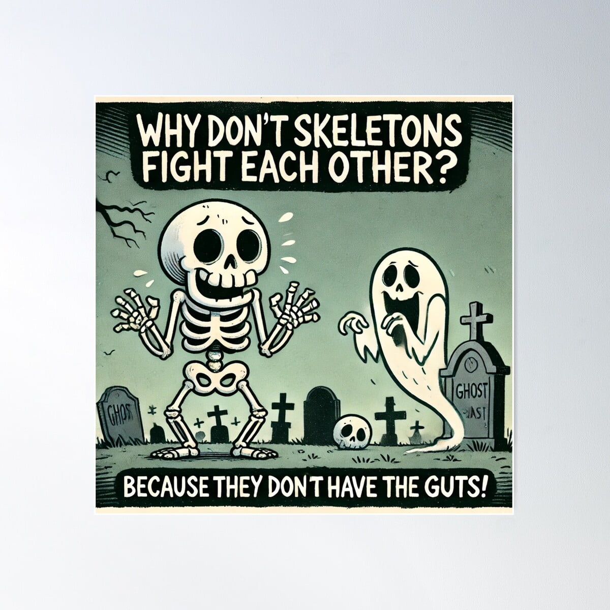 Why Don'T Skeletons Fight Each Other? Because They Don'T Have The Guts ...
