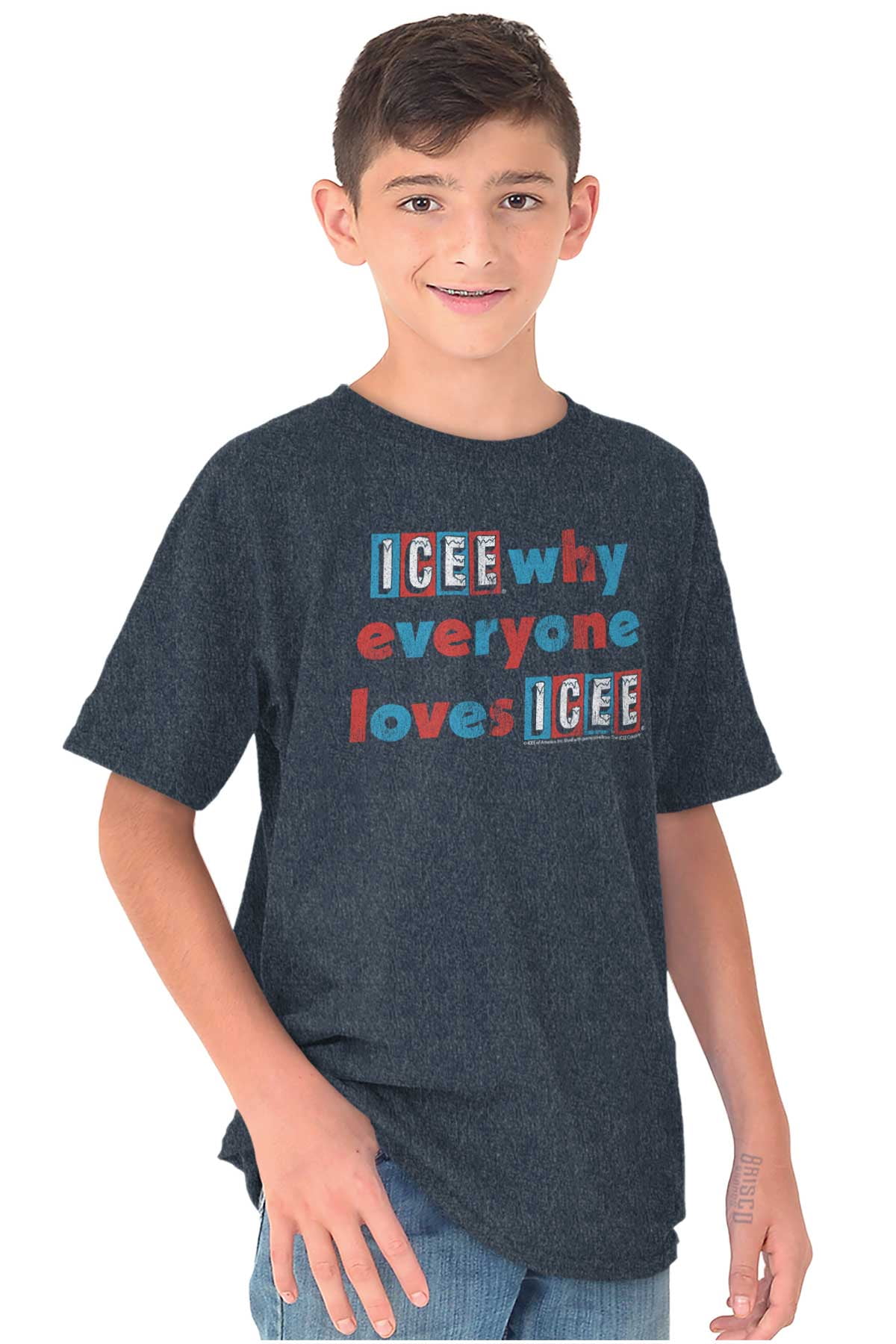Why Everyone Loves Icee Logo Pun Crewneck T Shirts Boy Girl Teen Brisco ...