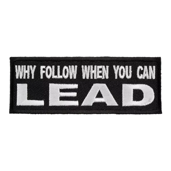 Why Follow You Can Lead Patch, Motivational Patches - Walmart.com