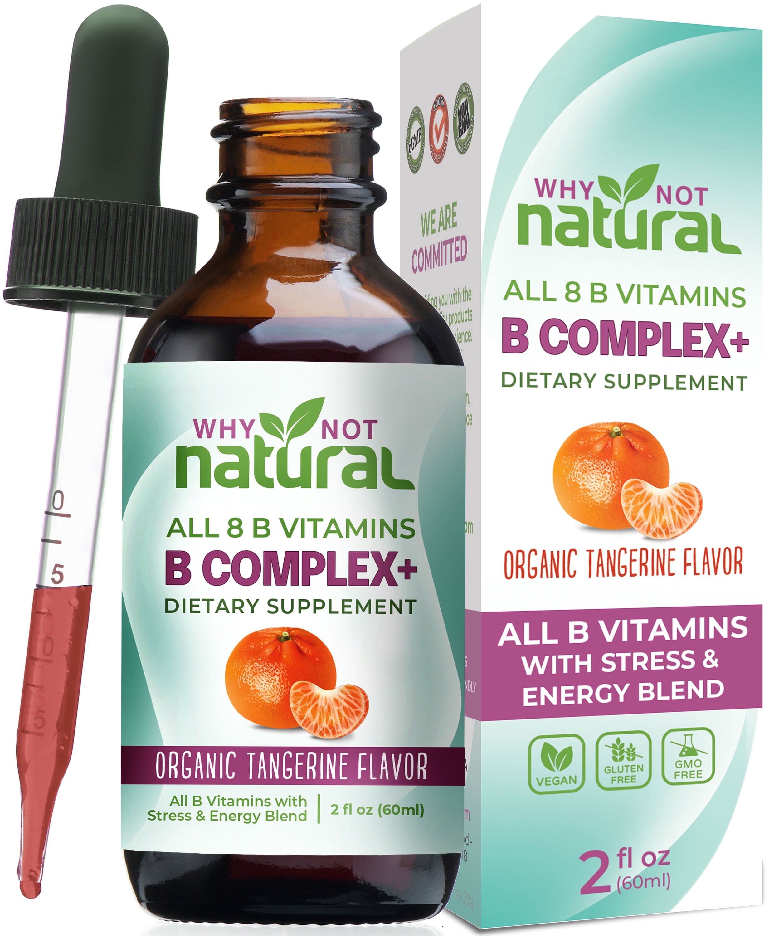 Why Not Natural Complete B Complex Liquid: 8 Essential B Vitamins ...