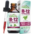 Why Not Natural Organic Vitamin B12 Liquid Drops with Folate for ...
