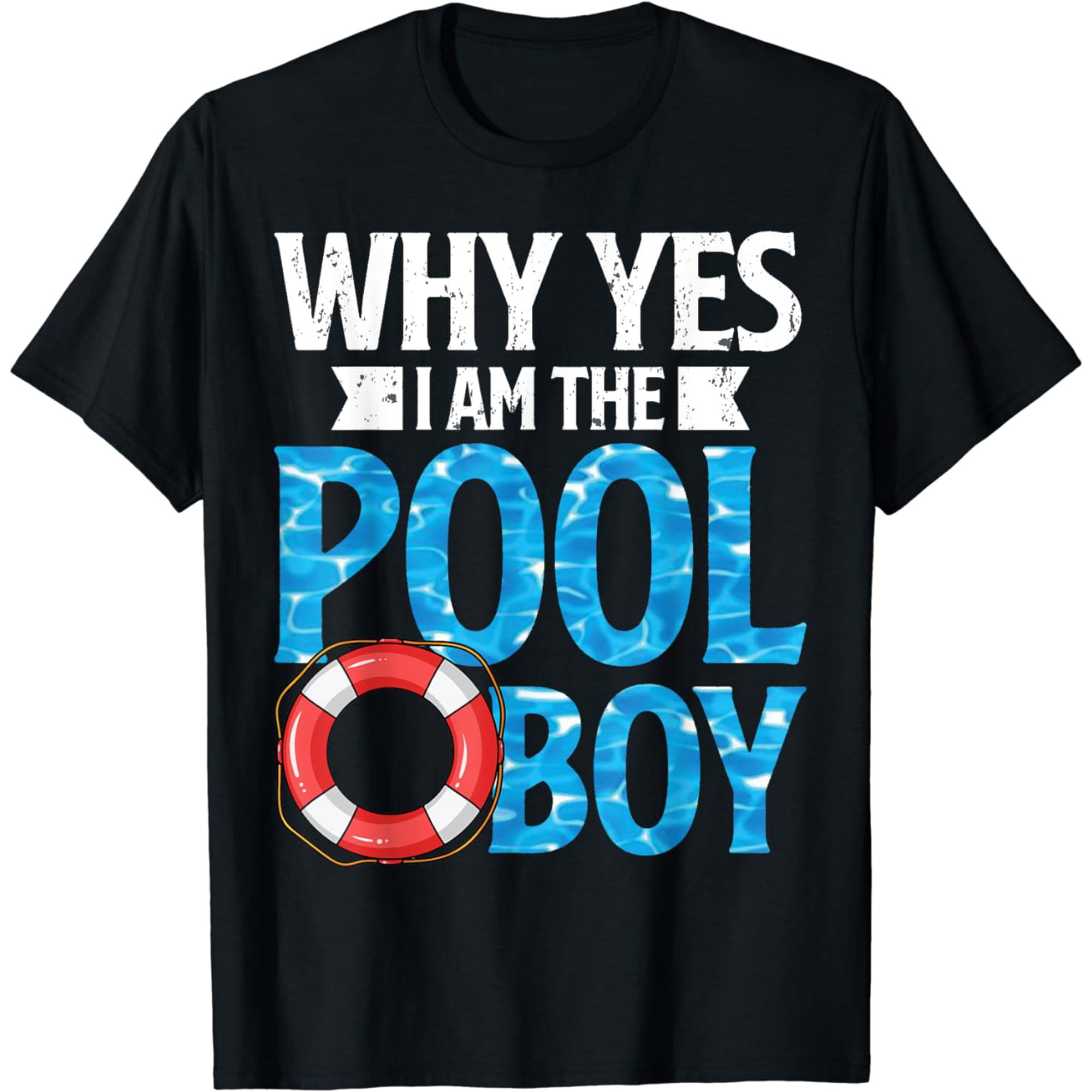 Why Yes I Am The Pool Boy Funny Swimmer Swimming Swim pure cotton T ...