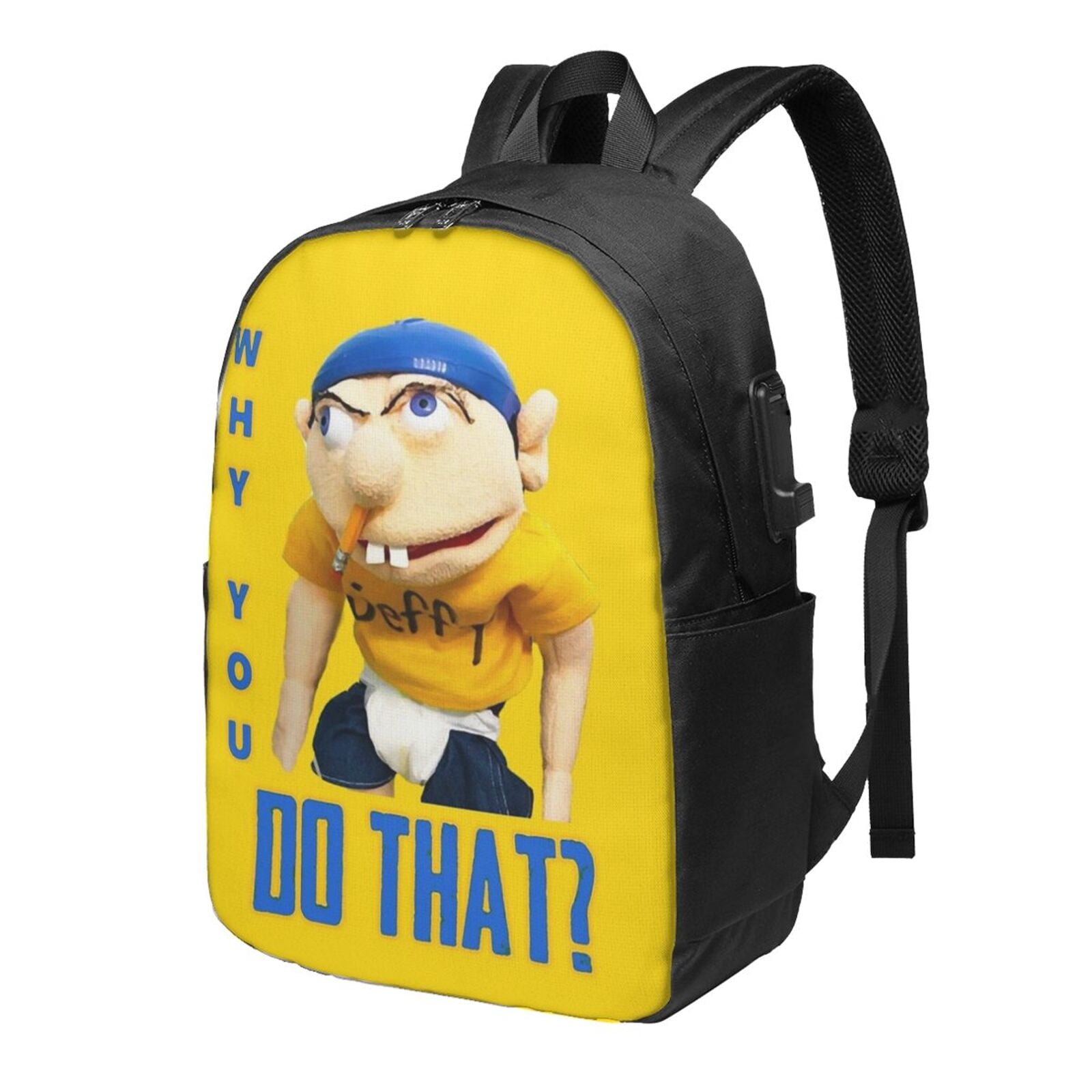 Why You Do That SML Movie Jeffy School Backpack Laptop Bag Unisex ...