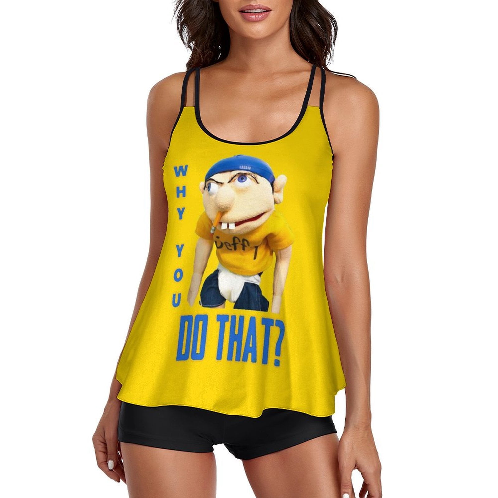 Why You Do That SML Movie Jeffy Women's Tankini Swimsuits Tank Tops ...