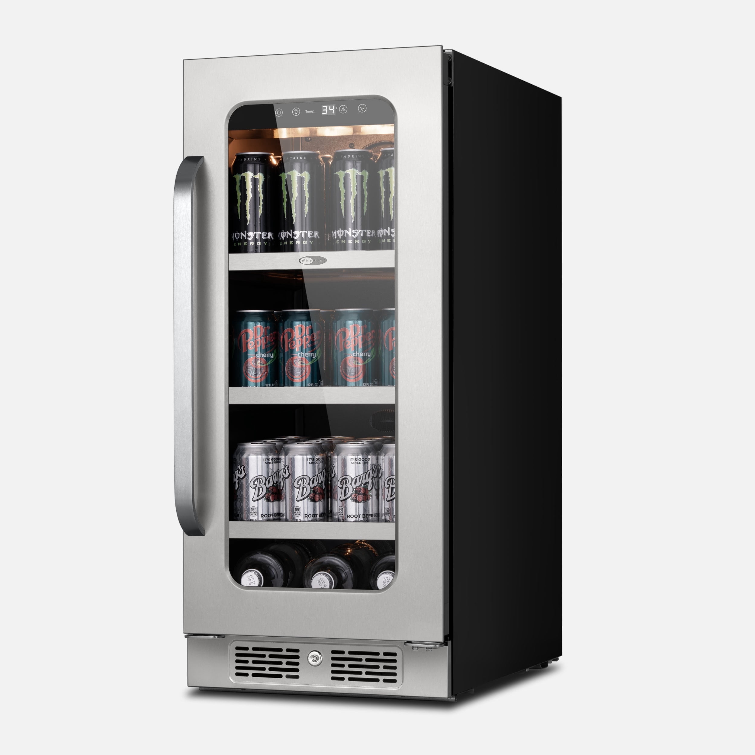 Whynter 15 inch Beverage Cooler Drink Refrigerator - 80 Cans Mini ...