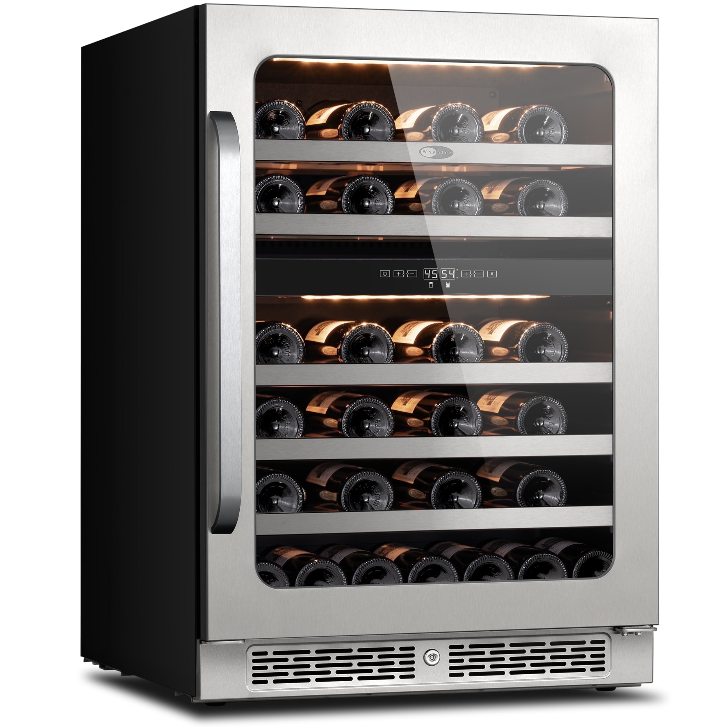 Whynter 24 inch Wine Cooler Refrigerator, 46 Bottle Wine Fridge ...