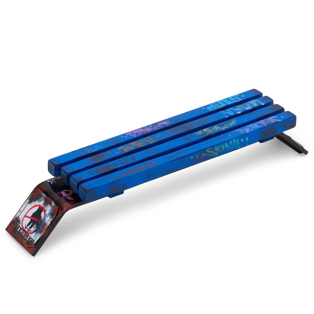 WhytMykConcrete Fingerboard Ramp - Metal Bench Combo - Walmart.com