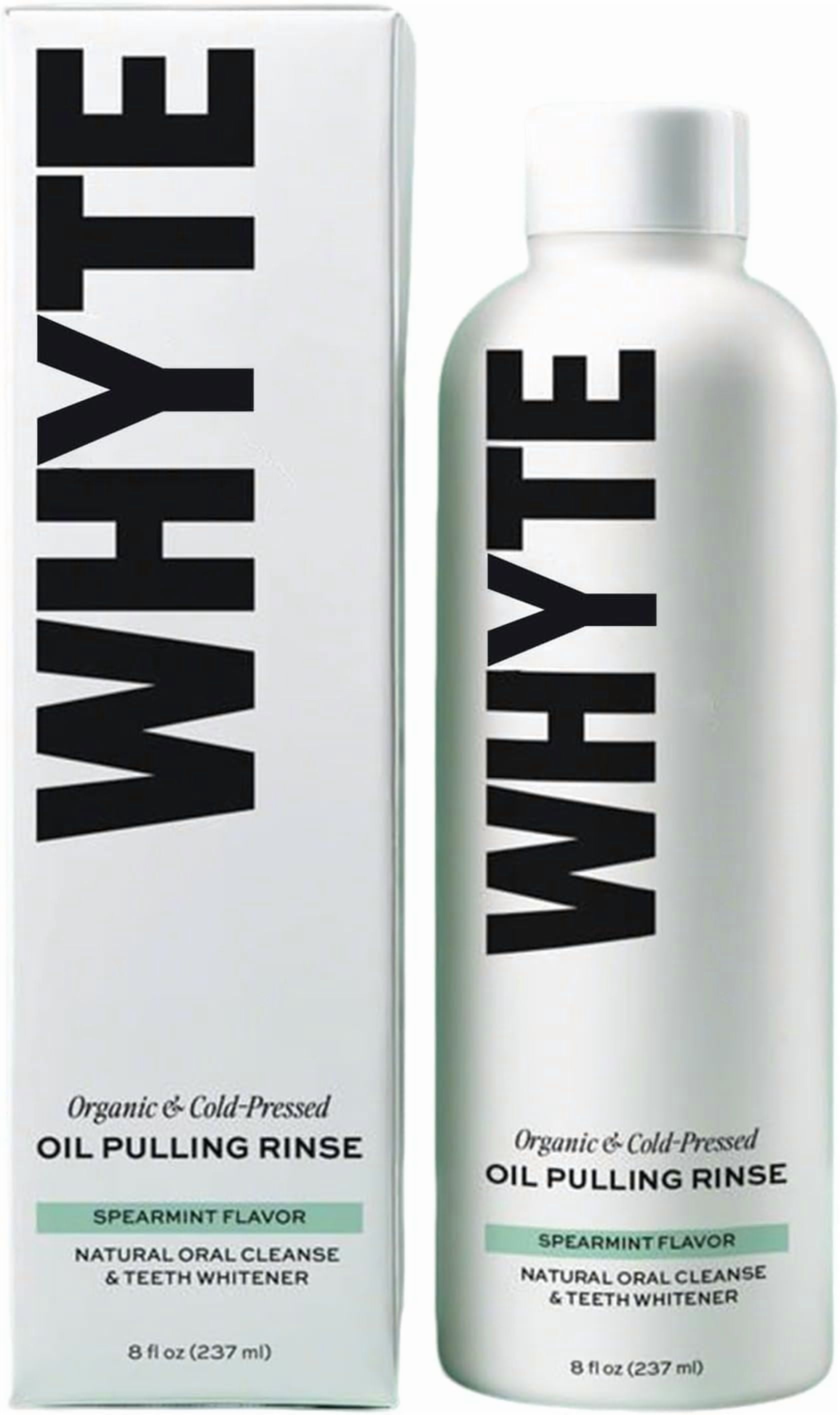 Whyte Oil Pulling Rinse with Spearmint & Coconut Oil, Freshens Breath ...