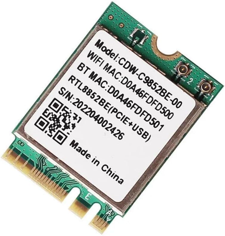 Wi-Fi 6 Module CDW-C9852BE Realtek RTL8852BE NGFF M.2 2230 WiFi Card 2 ...