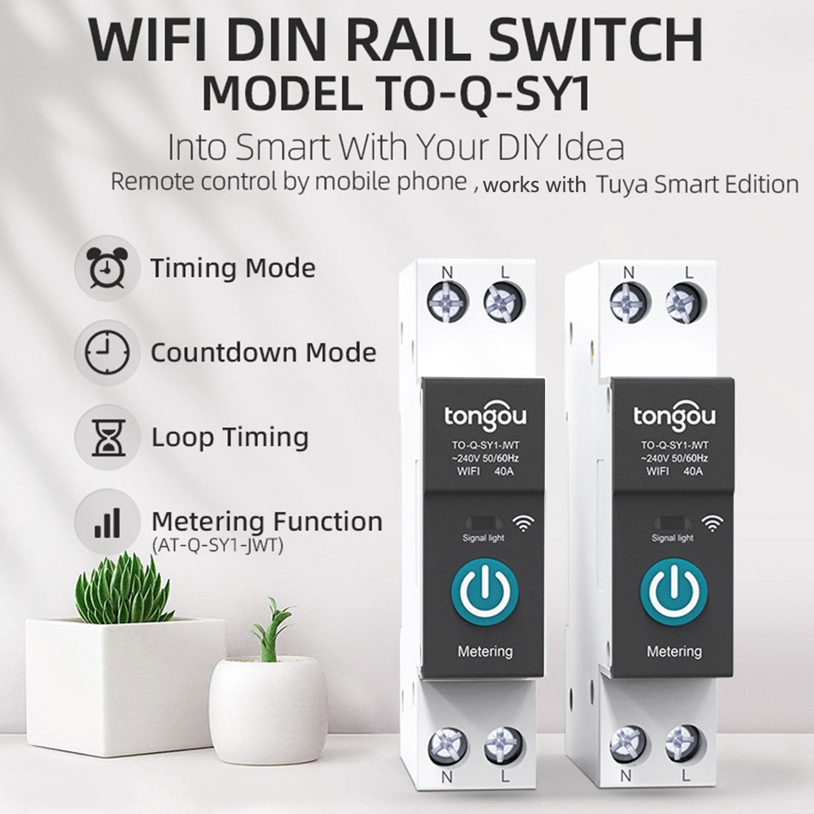 Wi-Fi Circuit Breaker Real-Time Monitoring High-Precision Countdown ...