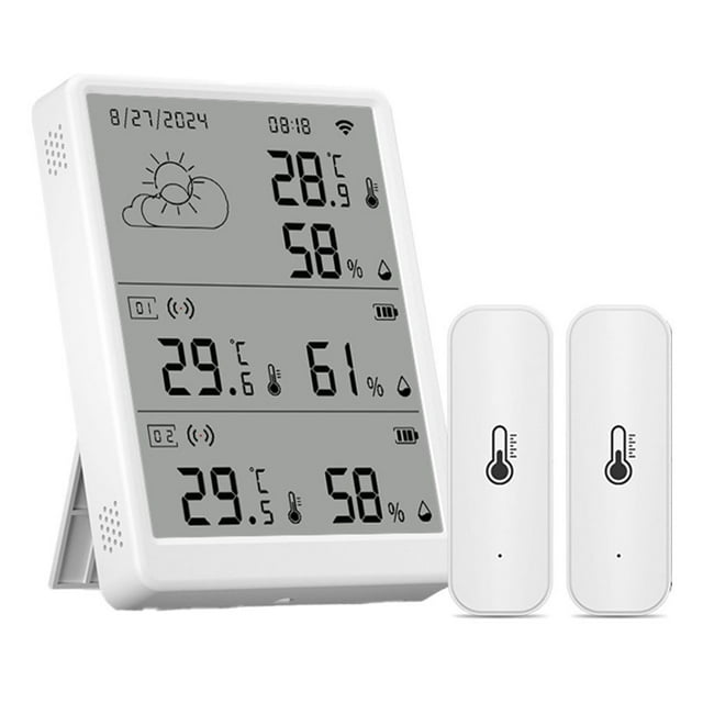 Wi-Fi Hygrometer with Remote Monitoring and App Control Smart Thermo ...