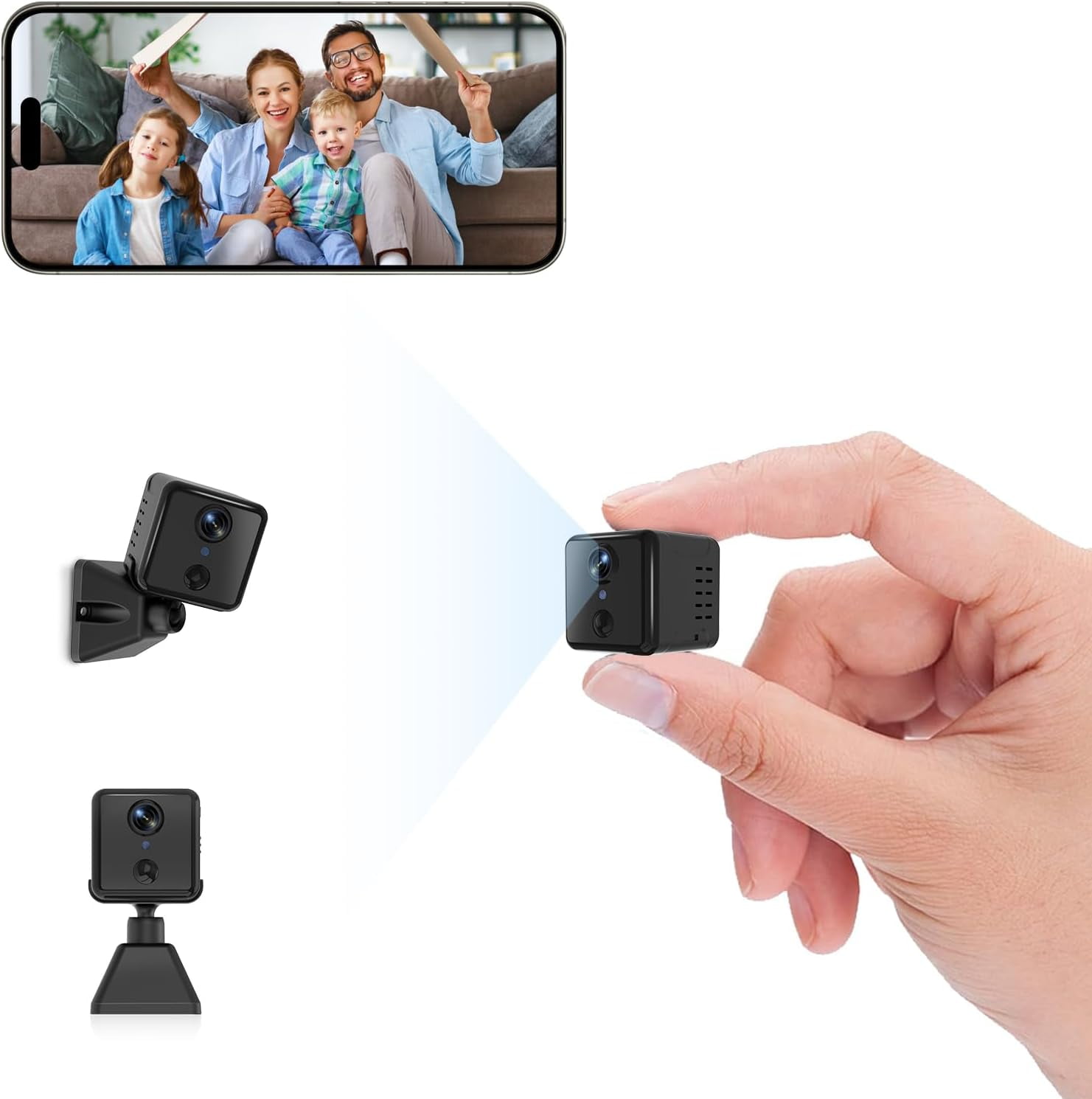 Wi-Fi Magnetic Wireless Ultra HD Mini Camera, Hidden Security Camera ...