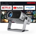 Wi-Fi and Bluetooth, Full HD 1080P Smart Portable Projector with 210 ...