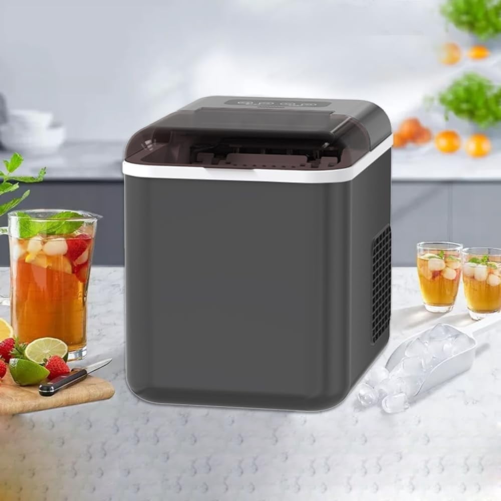 Smart Ice Maker Countertop, 33 lbs per Day 9 Cubes in 6 Mins, Self ...