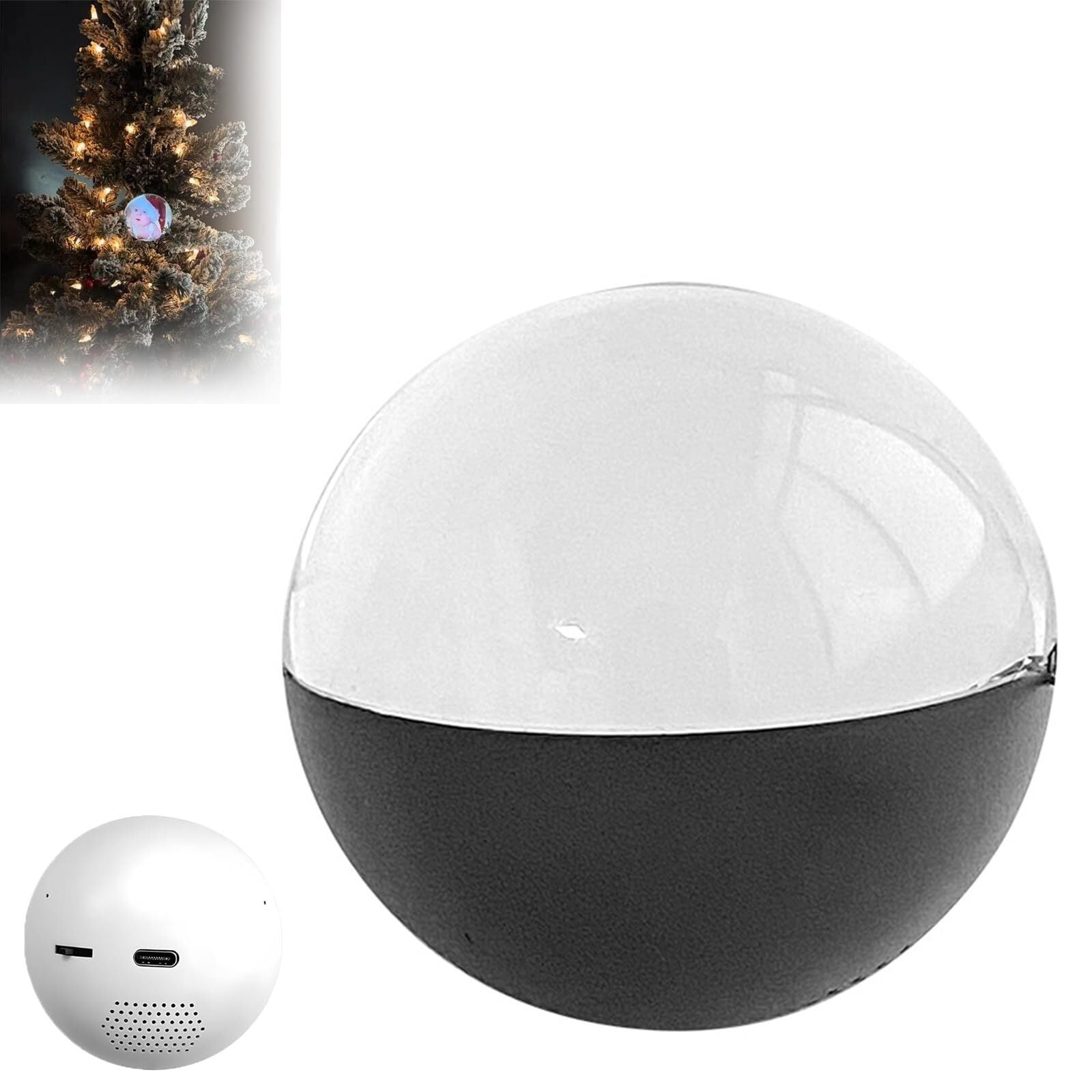 WiFi 2.7 Inch Christmas Memory Orb, Xmas Memory Sphere Ultrasound ...