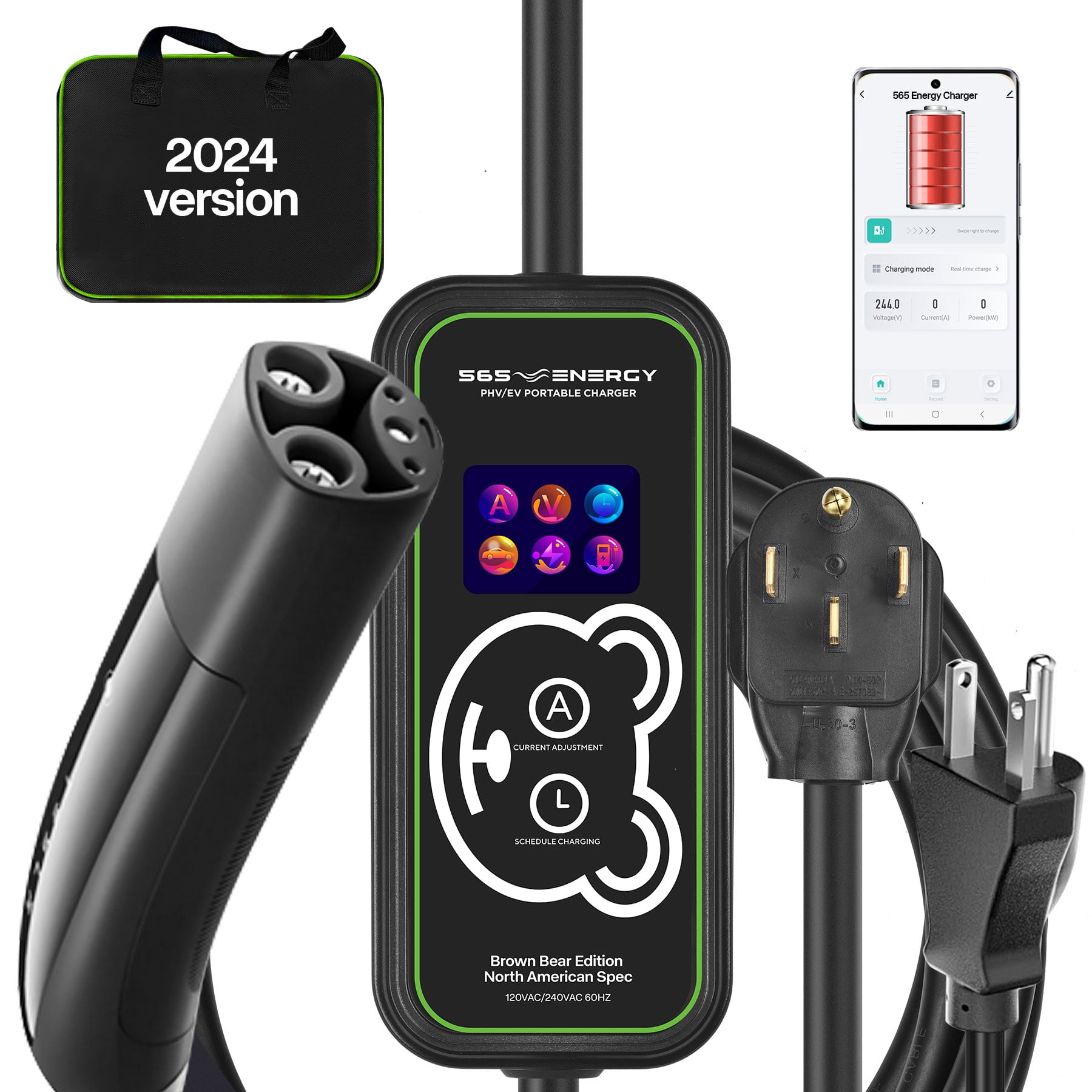 [WiFi 40A] Tesla Charger Model 3/X/Y/S Electric Vehicle (EV) Charger ...