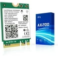 WiFi 6 Card AX200NGW Wireless Network Card 2.4GHz 5GHz MU-MIMO Wi-Fi 6 ...
