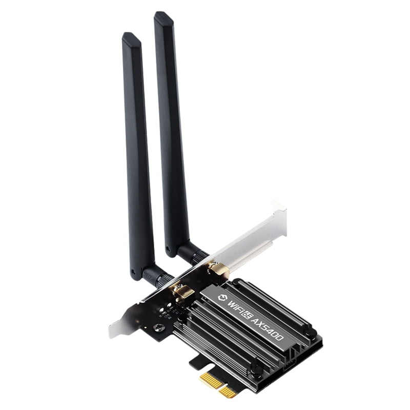 WiFi 6E AX5400 PCIE Adapter Bluetooth 5.3 Triple Band 2.4G/5G 802.11AX ...