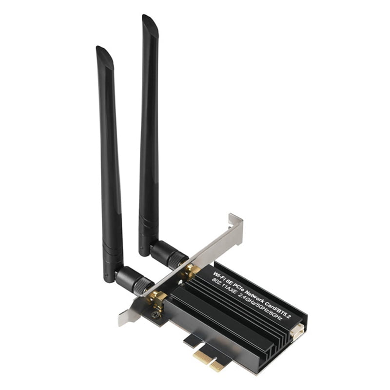 WiFi 6E PCIe Wireless Network Card 5374Mbps Bluetooth 5.2 Tri-Band 2.4G ...