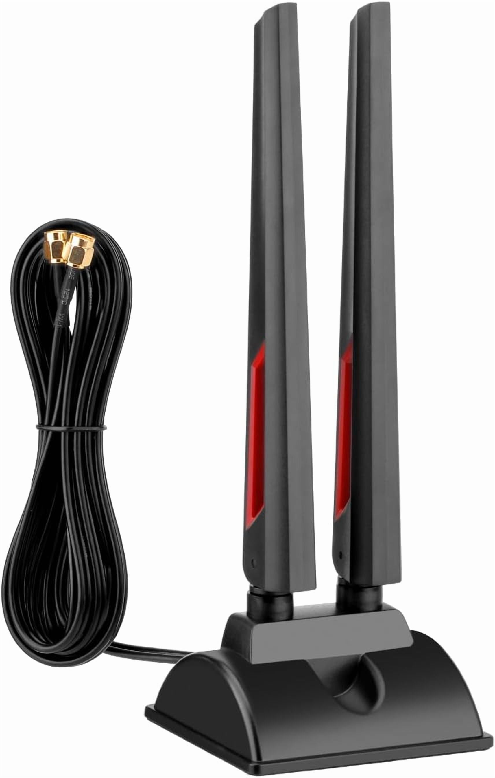 WiFi 6E Tri-Band Antenna 2.4GHz 5GHz 6GHz Magnetic Base WiFi Antenna ...