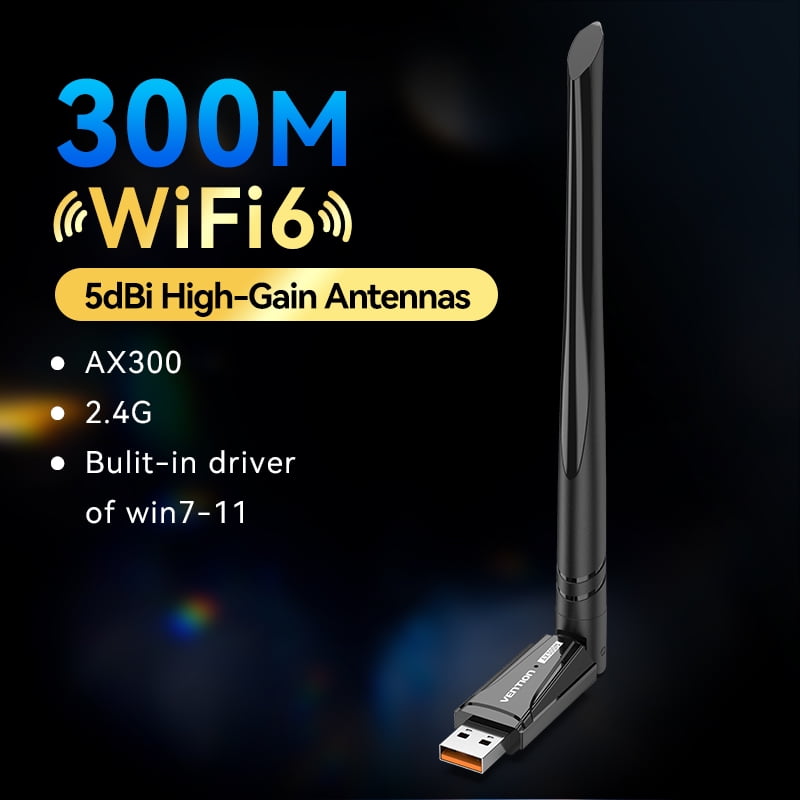 WiFi Adapter AX900 WiFi6/5 5GHz&2.4GHz USB WiFi Dongle Antenna for Desktop Laptop USB Wireless ...