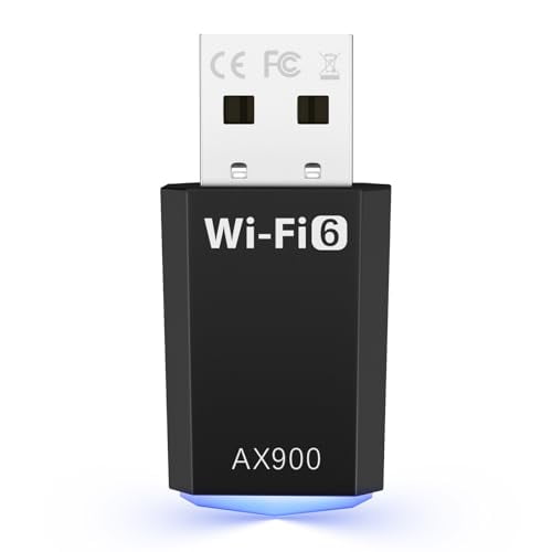 WiFi Adapter for Desktop PC,AX900 USB WiFi 6 Adapter with 5GHz/2.4GHz ...