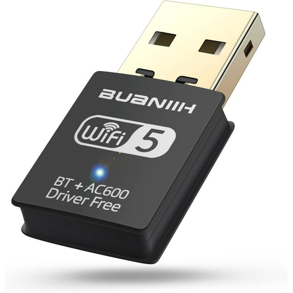 WiFi Adapter for Desktop PC,USB WiFi Adapter,Bluetooth&WiFi 2-in-1 ...