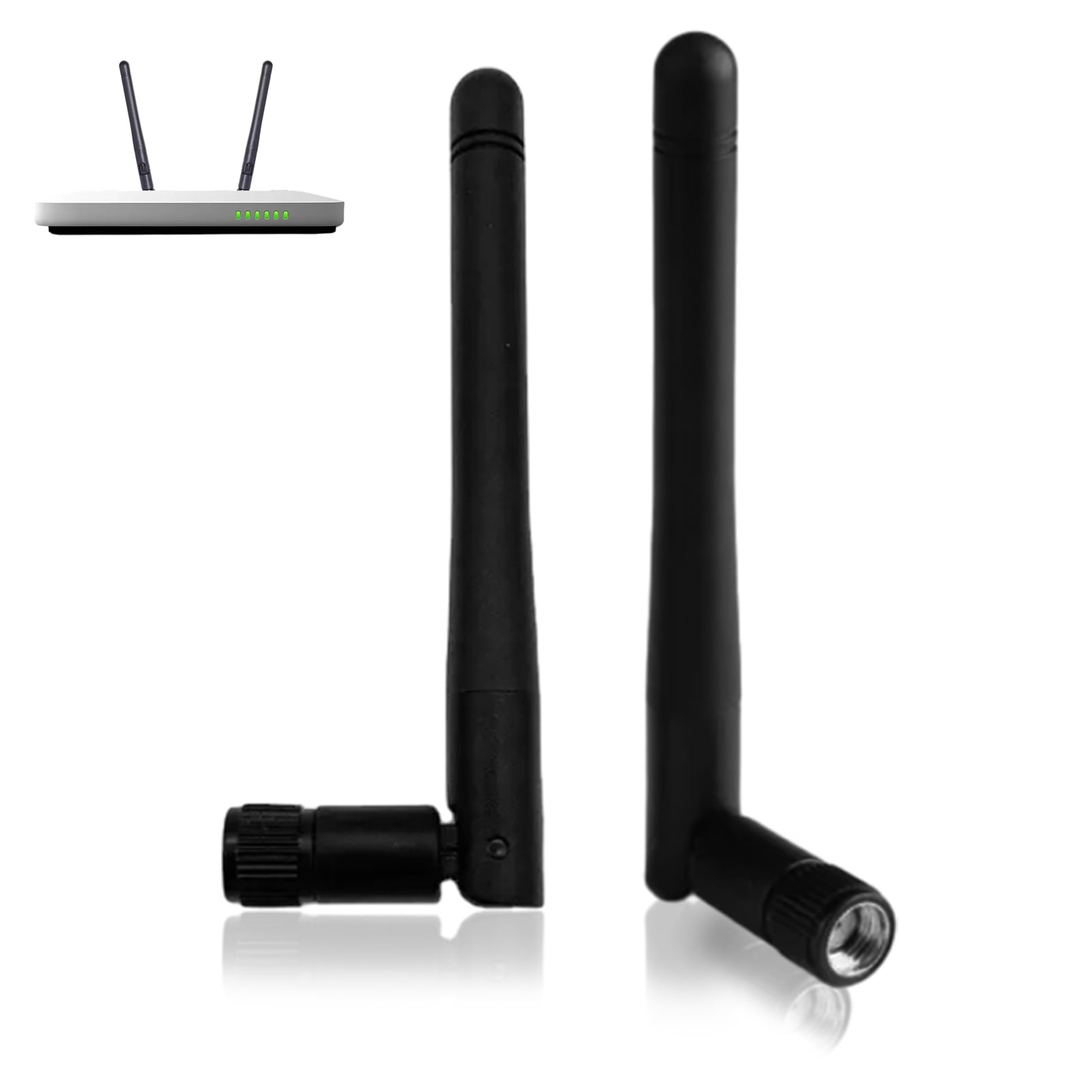 WiFi Antenna 2.4GHz 5GHz 5.8GHz 3dBi Dual-Frequency RP-SMA Male WiFi ...