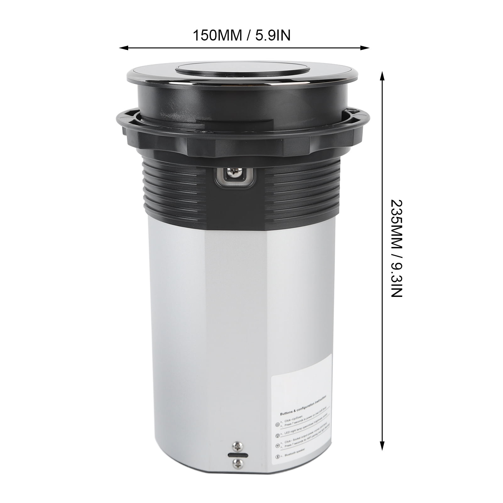 WiFi Automatic Pop Up Power Socket With 15w Wireless Charging 3 Socket ...