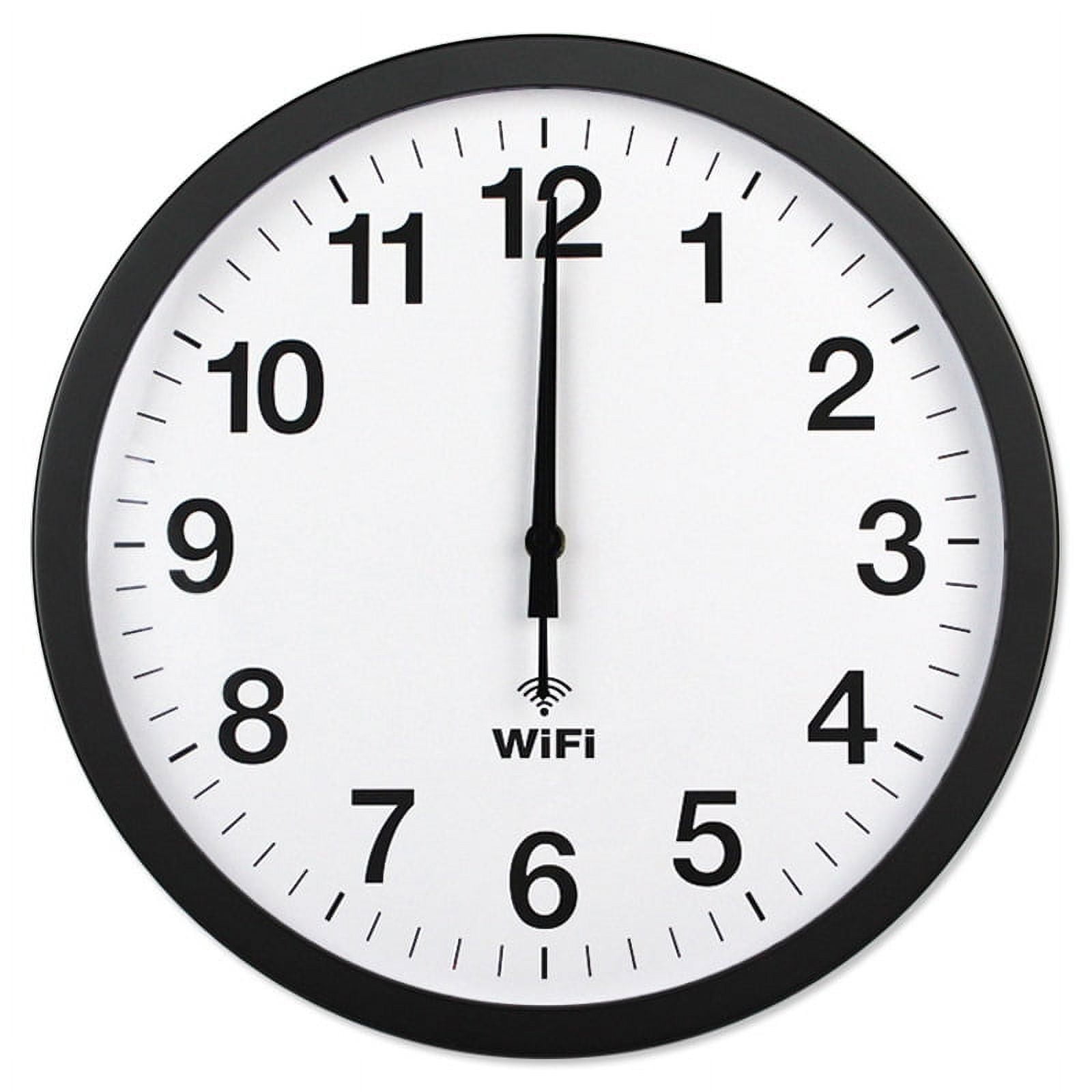 WiFi Automatic Timing Wall Clock Smart Network Mute Wall Clock Office ...