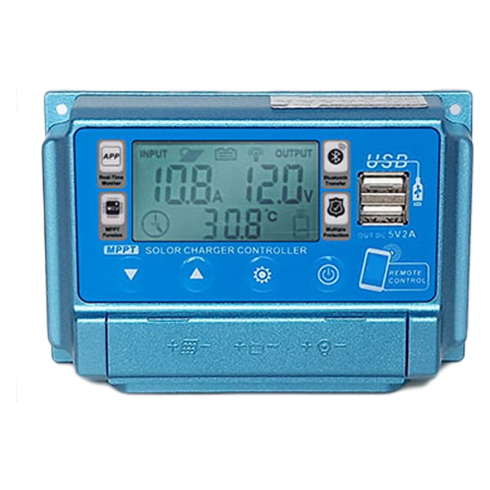 WiFi+BT 60A Solar Charger Controller 12V/24V/36V/48V/60V Charging MPPT ...