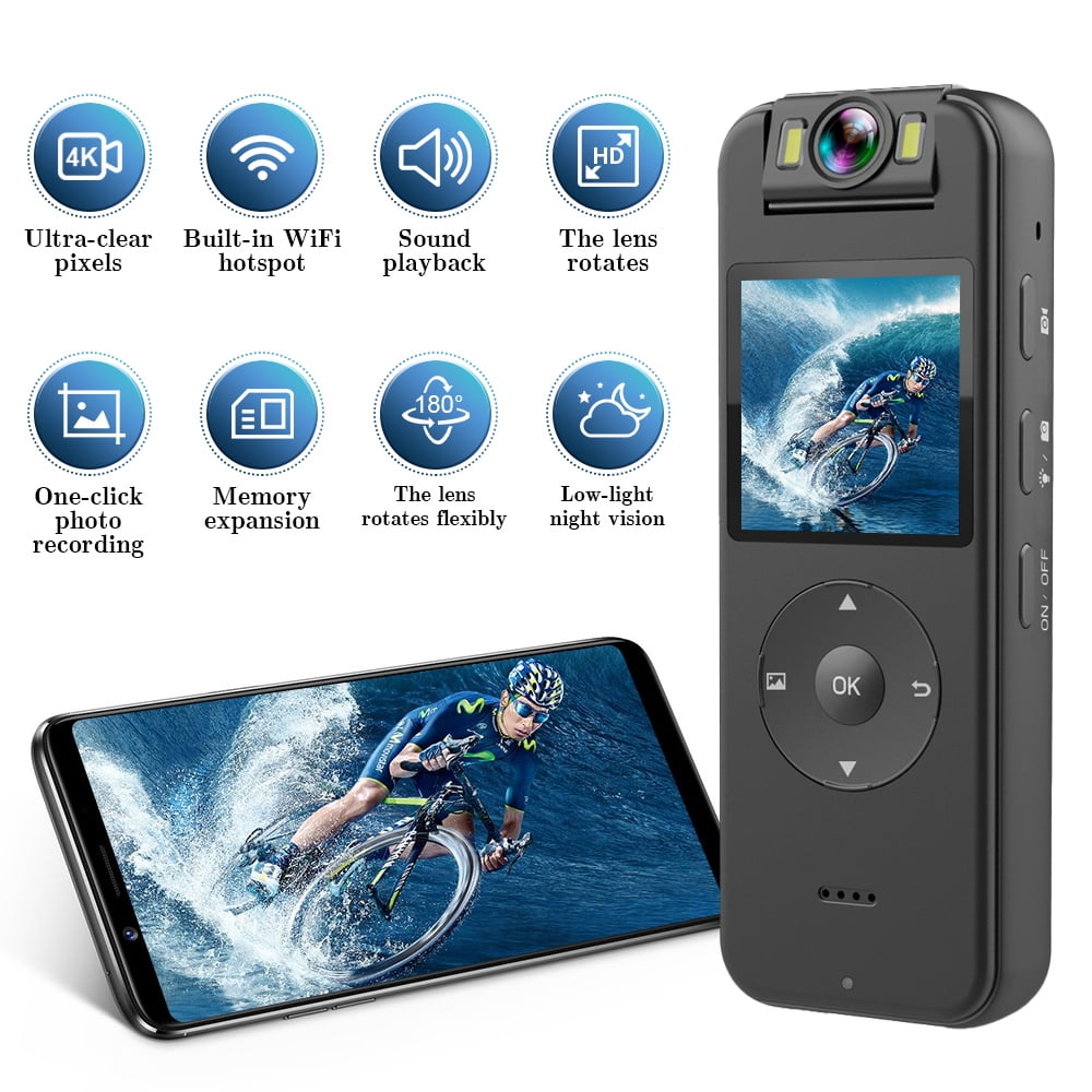 WiFi Camera Full HD Recording Action Camera Rotating Cam 1400Mah ...