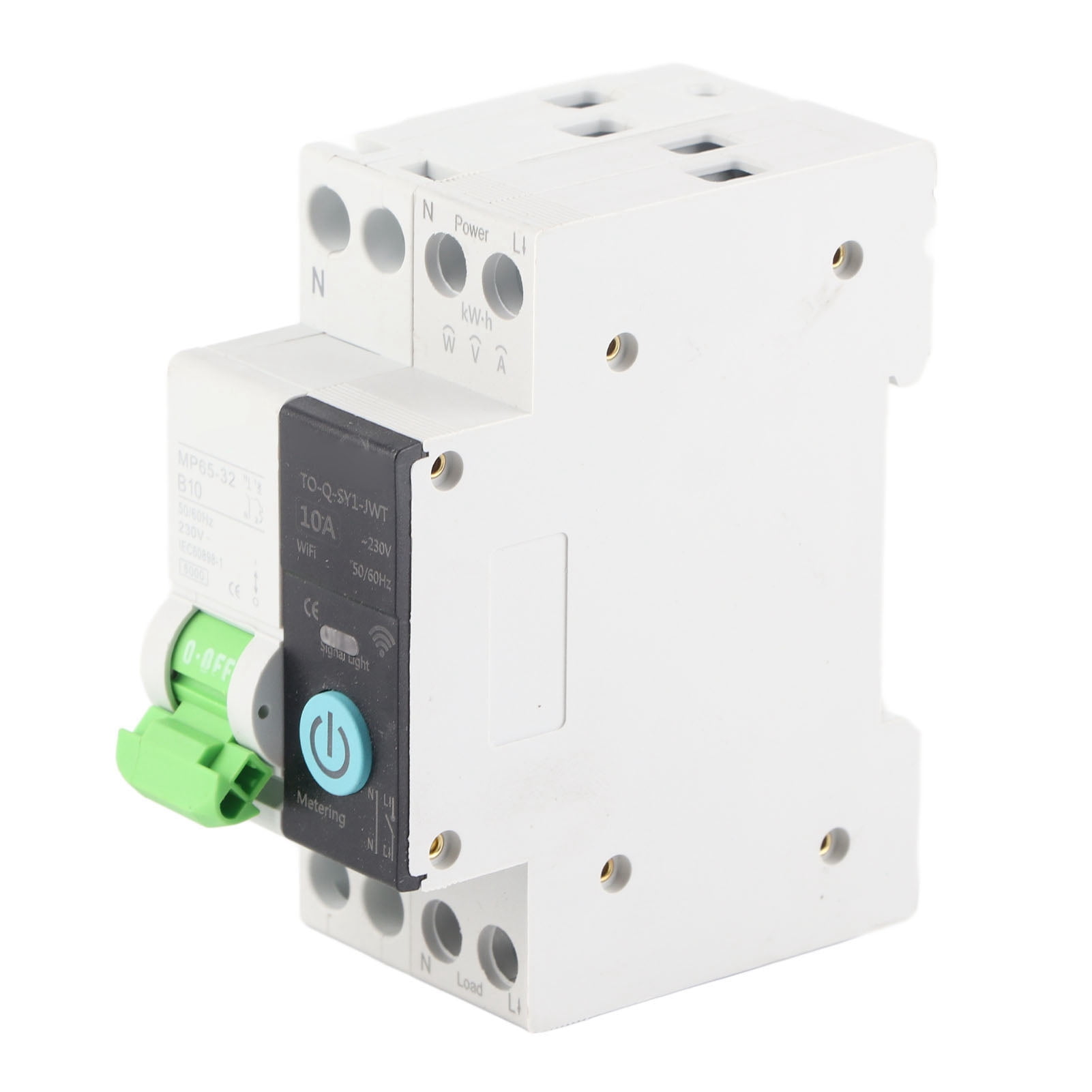 WiFi Circuit Breaker 1P+N 10A AC 230V 6KA Breaking Capacity Timing ...