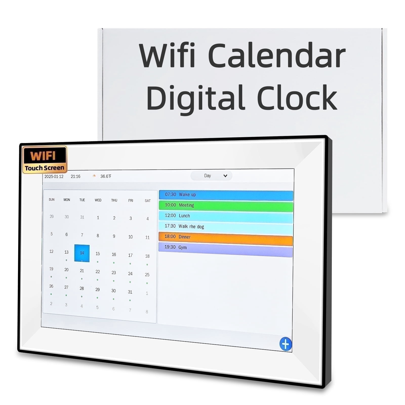 Jazeyeah WiFi Touch Screen Digital 2026 Calendar,Smart Electronic ...