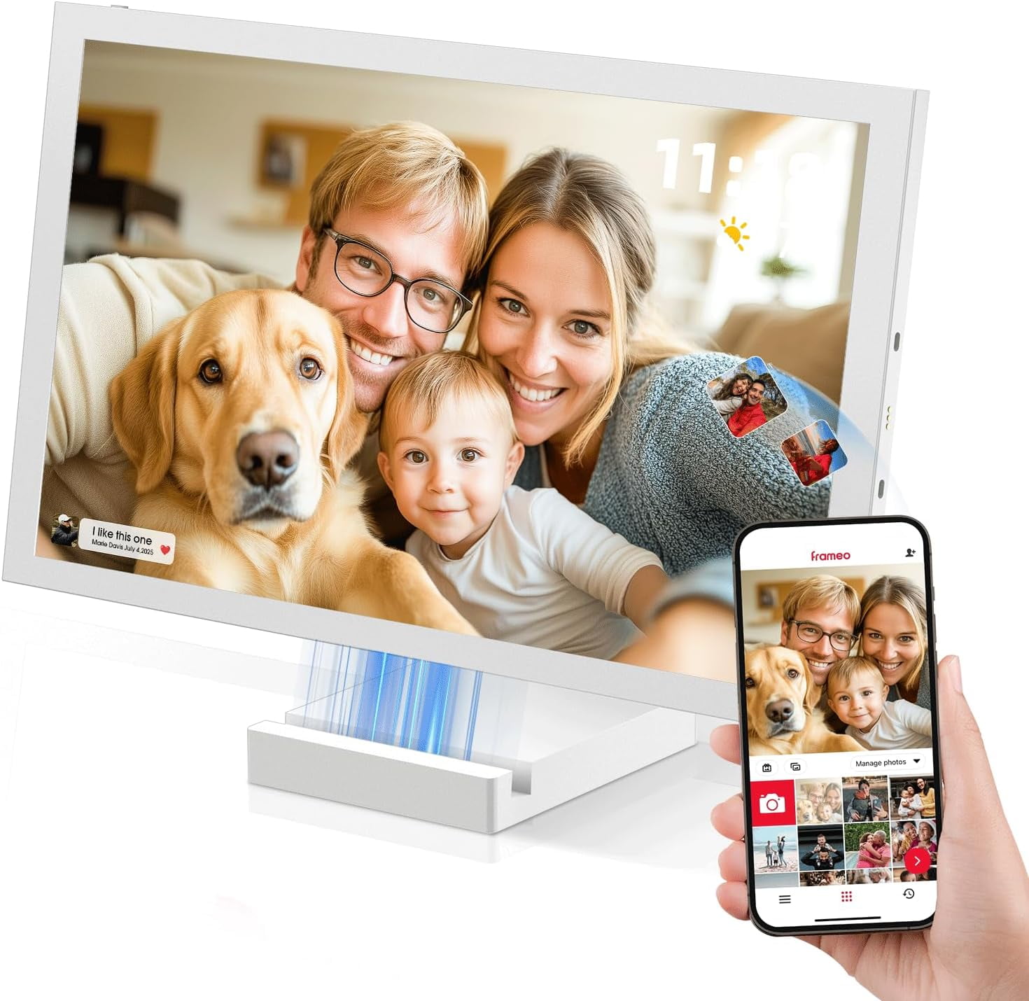 WiFi Digital Picture Frame with 64GB Storage, 10.1" HD Touch Screen ...