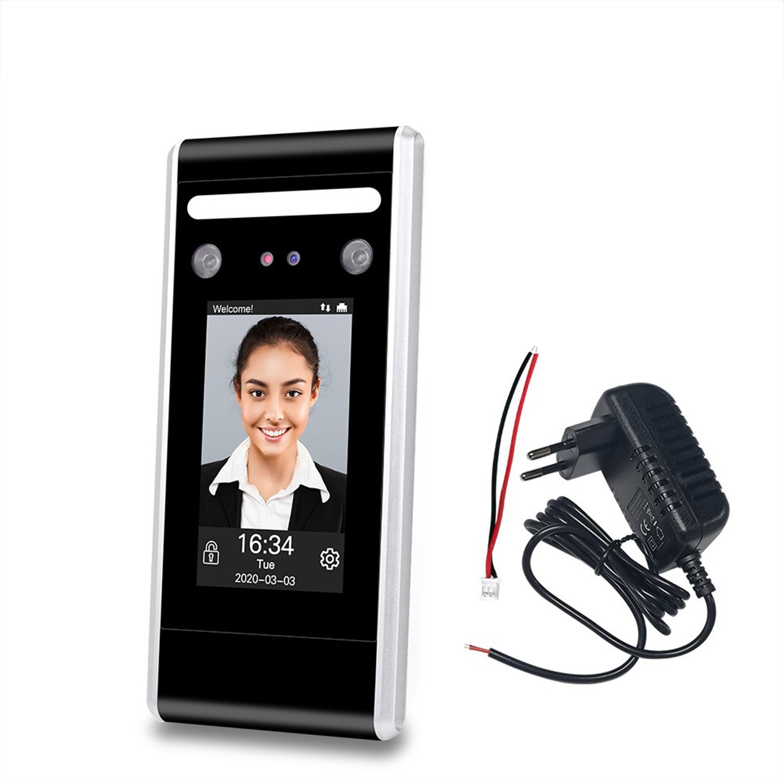 WiFi Dynamic Facial Access Control Time Attendance Machine Biometric IR Face Recognition 125KHz ...