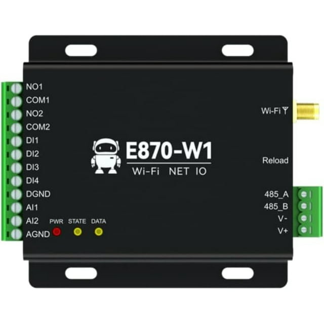 WiFi Edge Acquisition Gateway IO Controller RS485+4DI+2DO+2AI E870-W1 ...