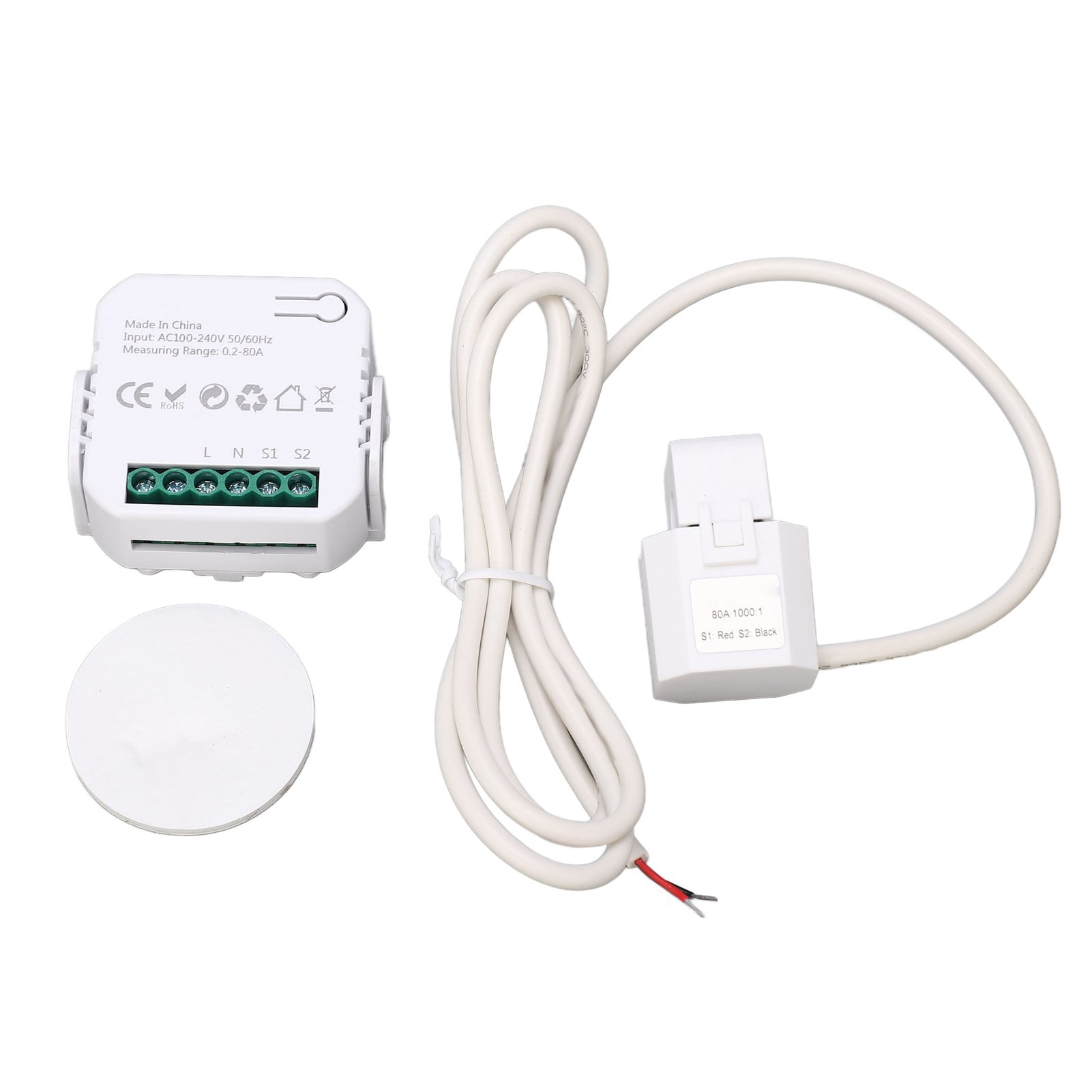 WiFi Energy Monitor Single Phase Smart Electricity Meter with Clamp ...