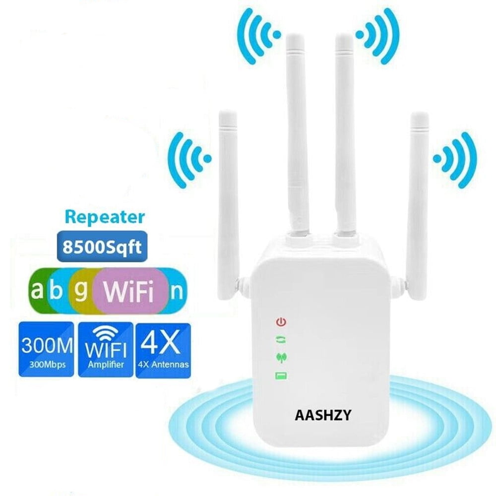 Auccyt WiFi Extender, Covers Up to 8500 Sq.ft, 300Mbps, 40 Devices ...