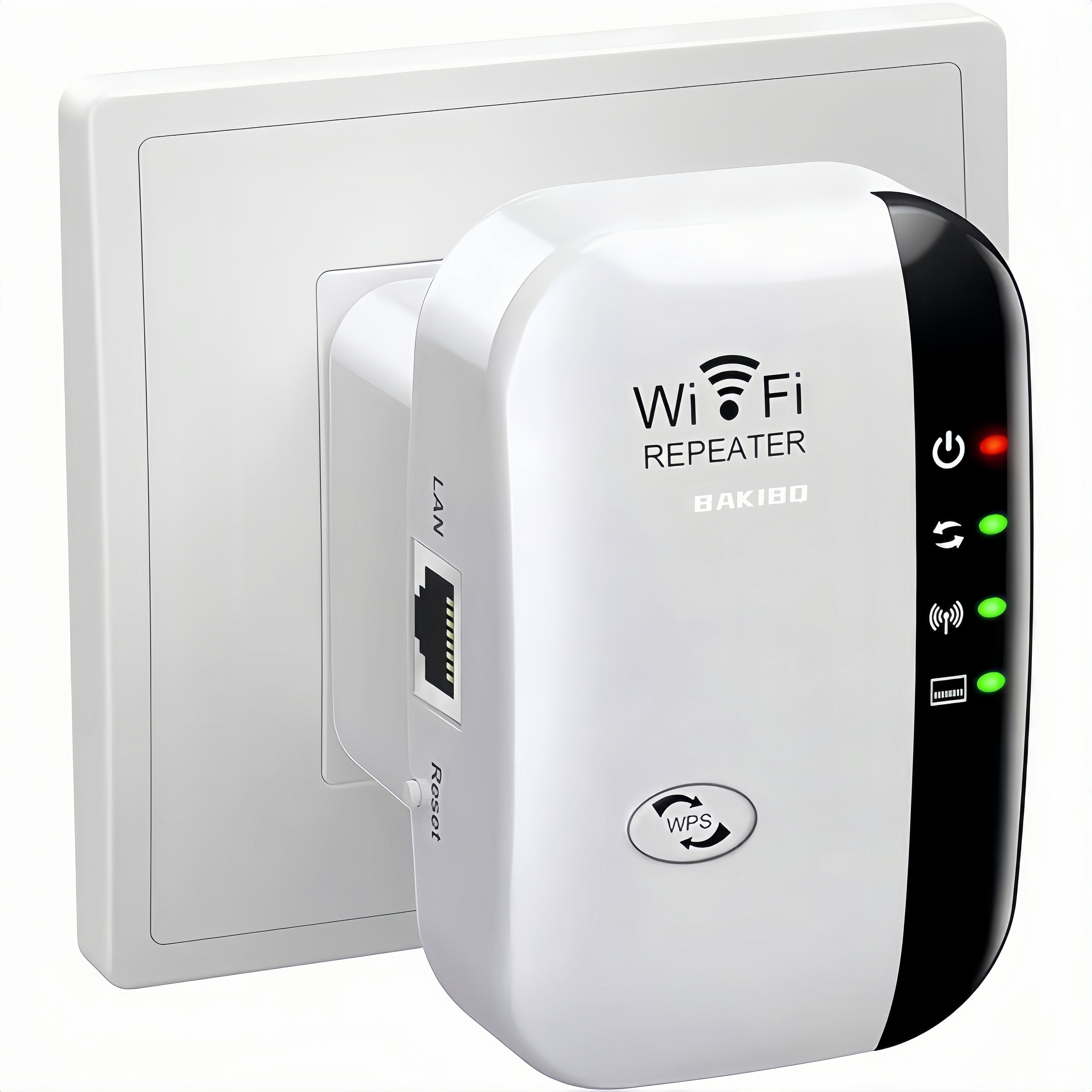 WiFi Extender Signal Booster Up to 5000sq.ft and 50 Devices, WiFi Range ...