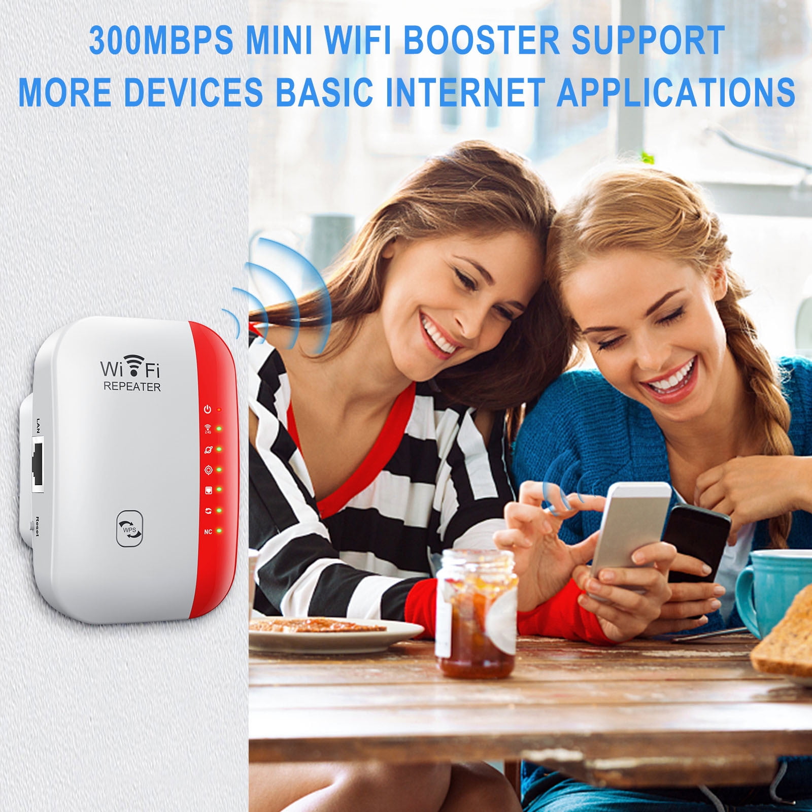 WiFi Extender Signal Booster Up to 5000sq.ft, WiFi Range Extender ...