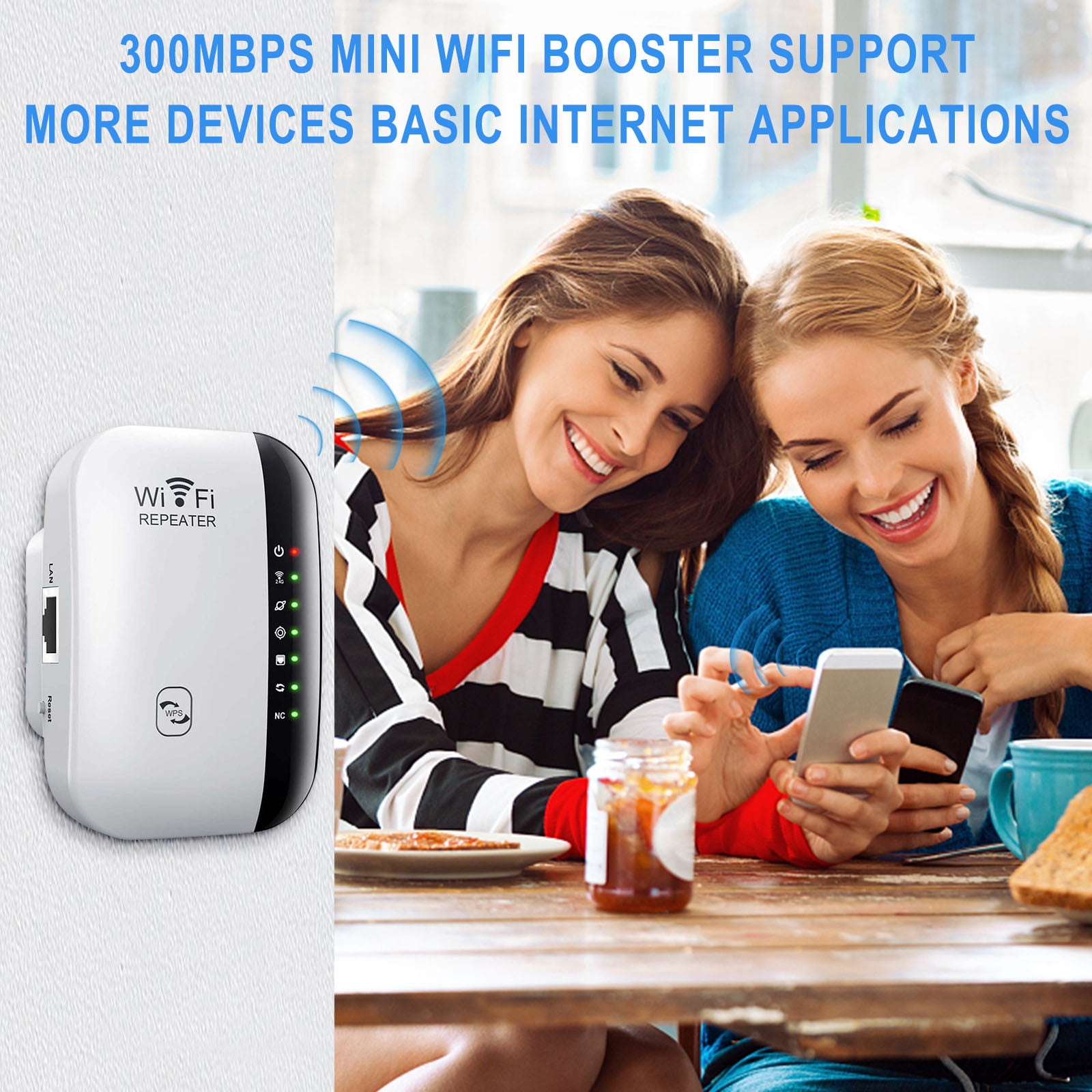 WiFi Extender Signal Booster Up to 5000sq.ft, WiFi Range Extender ...