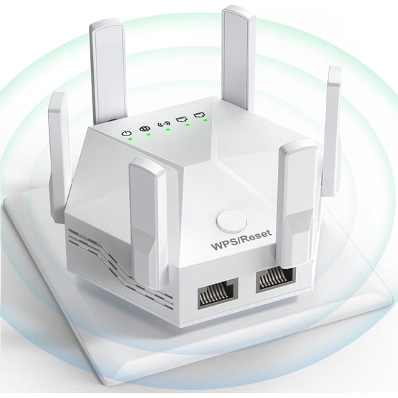WiFi Extender Up to 10000 sq.ft Coverage, 1200Mbps Dual Band 5GHz/2 ...